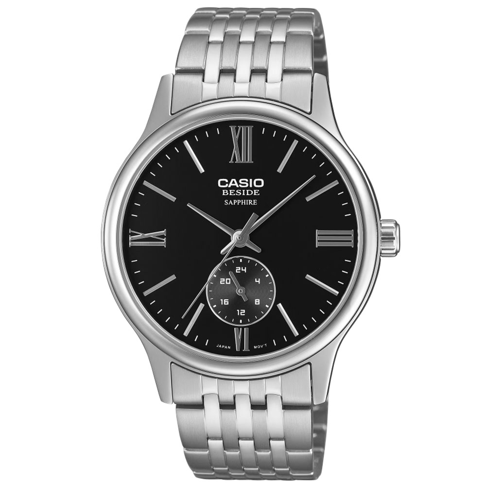 特徴 駆動方式 クオーツ 機能 3針 防水 5気圧防水 サイズ 本体サイズ 縦×横×厚：約47.5×40×9.1mm 重さ 約119g バンドサイズ 最小〜最大：約15〜20.5cm 素材 風防素材 サファイアクリスタル ケース素材 ステン...