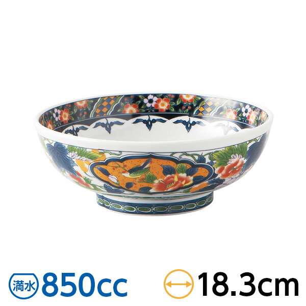 ●型番：59-059-E066 ●サイズ（約）：直径18.3×6.7cm ●容量（約）：850cc ●日本製 美濃焼 ●材質：磁器 ●レンジ可能　食洗機可能　オーブン不可 ※サイズは食器の厚みを含むサイズです。 ※サイズ・重量・容量・色味は...