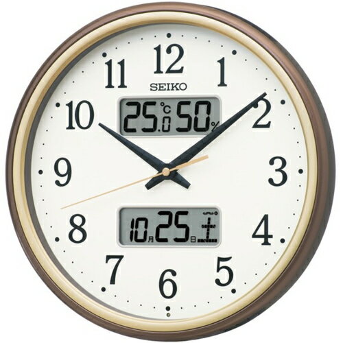↑↑↑正確な在庫状況は上記バナー「在庫状況を確認する」をクリックして頂き、必ずご確認ください。&nbsp;&nbsp;■電波クロック■フルオートカレンダー■温度や湿度の表示も■電池切れ予告機能もKX275B枠材：プラスチック枠 （茶メタリッ...
