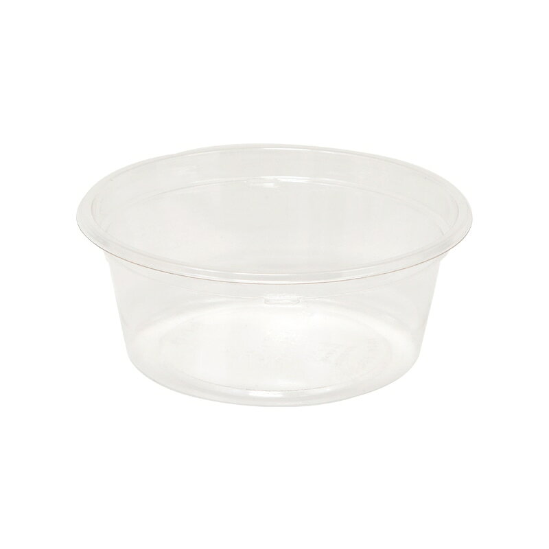 サイズ 外寸：直径101×高40mm 材質 バイオPET 商品説明 シンプルな形状で使いやすい透明丸カップです。お惣菜・サラダ・フルーツ・漬物などに。環境に配慮し、再生可能な生物資源を一部混合した、石化由来A－PETと植物由来バイオマス素材...
