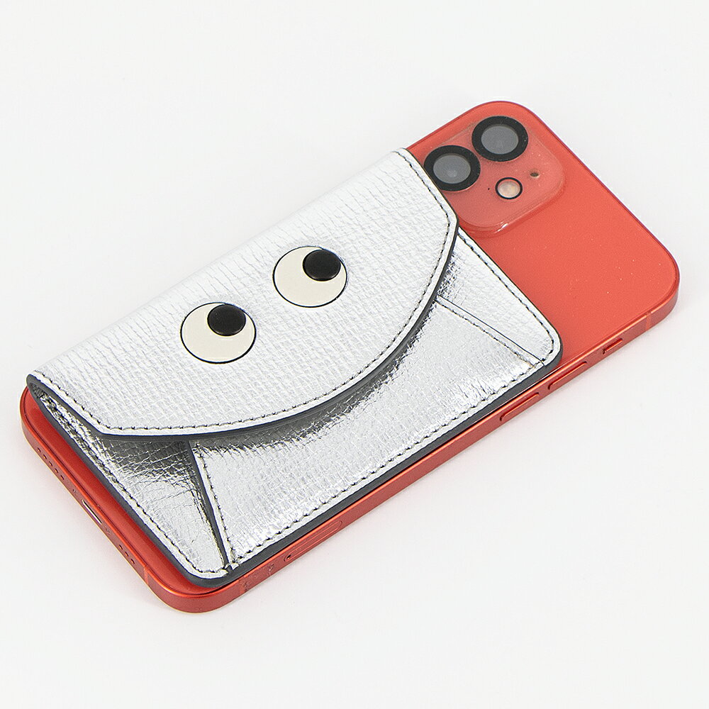 ブランド アニヤハインドマーチ / ANYA HINDMARCH アイテム カードケース モデル 5050925199445 カラー SILVER シルバー 金具：ゴールド サイズ H7.0cm×W10.5cm×D1.0cm 素材 レザー(...