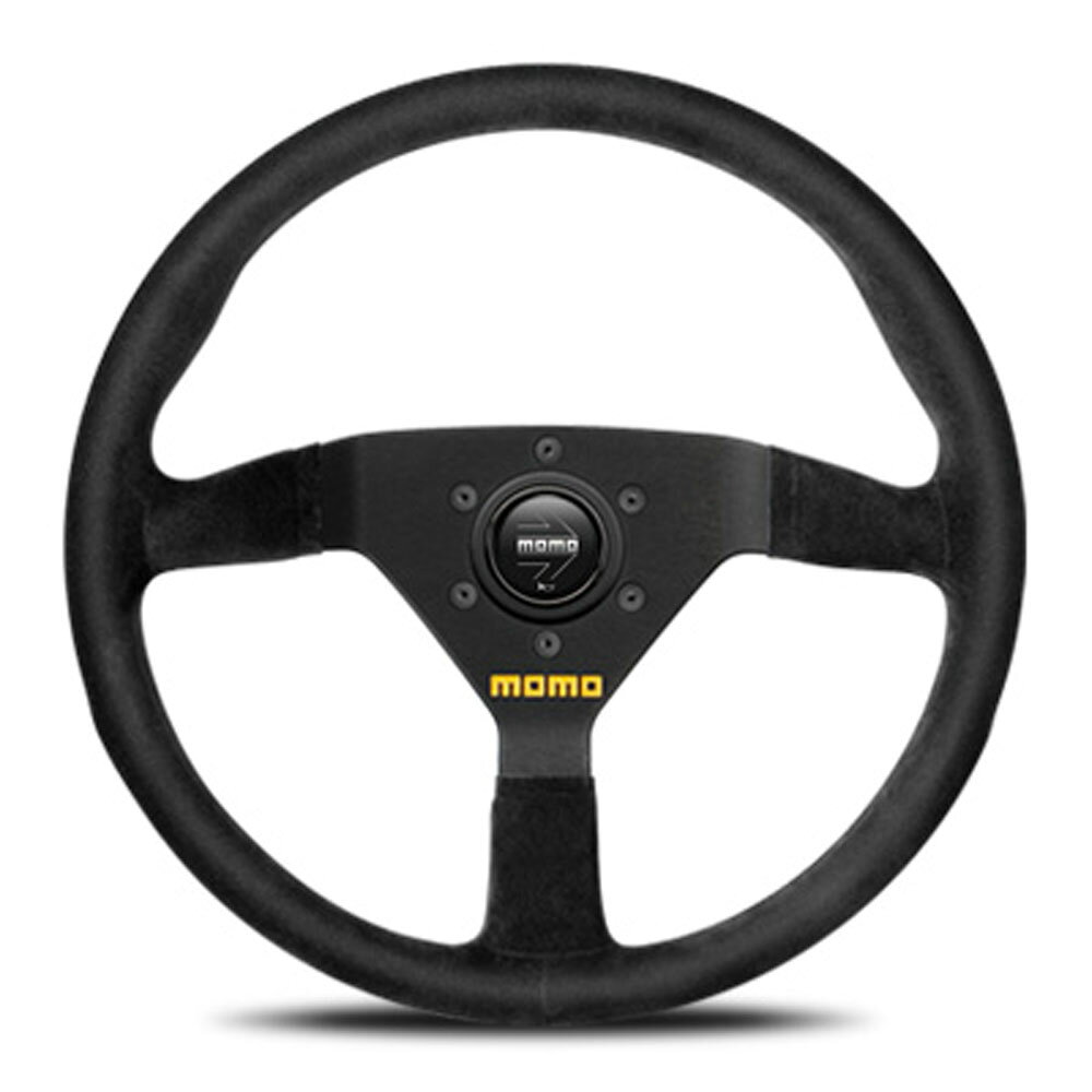 商品名：ULTRA SERIES MOMO STEERING WHEEL MOD.78 BLACK SUEDE 350mm モモ ステアリング・ホイール モデル78 ブラックスエードサイズ（外径）：343mmサイズ（Dish / グリップ）...