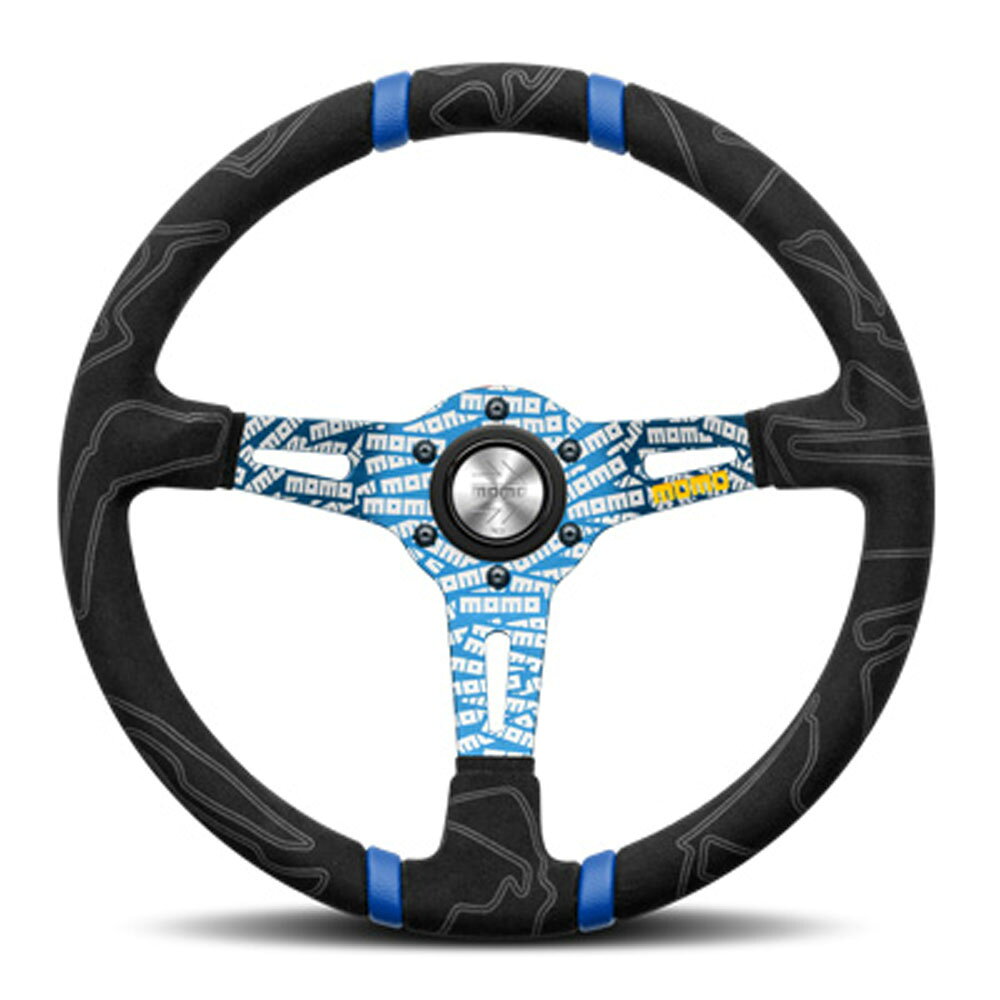 商品名：ULTRA SERIES MOMO STEERING WHEEL ULTRA BLUE モモ ステアリング・ホイール ウルトラ ブルーサイズ（外径）：350mmサイズ（Dish / グリップ）：87mmグリップ仕様：プレミアムマイク...