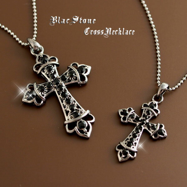 ブラックストーン＆ブラックメタル！クロスネックレス【メール便可】Cross/十字架/ユニセックス(SL-1119) ブランド ・ Verossa サイズ 【サイズ】 　　・Smallサイズ トップ：2.3cm×4.2cm（バチカン含） 　　...