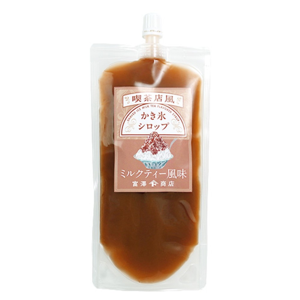 昔ながらの喫茶店で提供されるような、しっかりと甘さを感じられるどこか懐かしい味わいをイメージしたミルクティー味のシロップです。管理番号：2605原材料名砂糖(国内製造)、水飴、紅茶エキスパウダー／セルロース、増粘剤(キサンタン)、香料、(一...