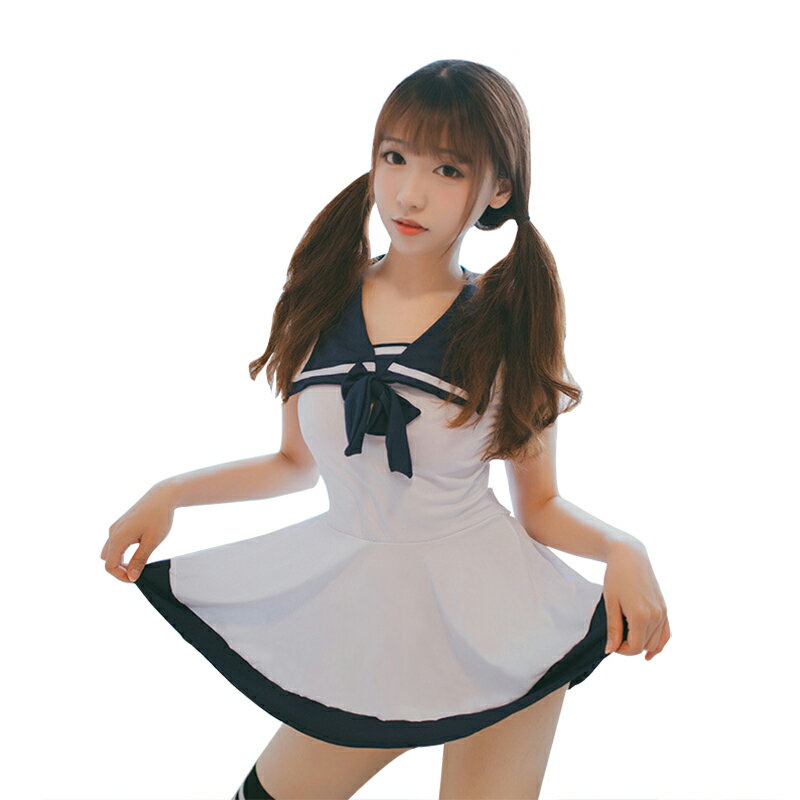 内容 ワンピース　ショーツ 素材 ポリエステル　その他 サイズ ■サイズ：フリーサイズ 平置き実寸（約cm）総丈67バスト〜88ウエスト〜78ストレッチがあります カラー 紺色×ホワイト　 製造国中国 配送方法 ...