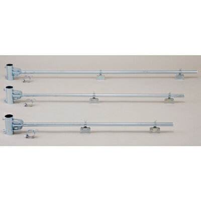 サイズ 130×1134mm 材質 鉄(ユニクロメッキ)旗下部固定金具付 ※ご注意※ 48.6mmφ単管をご用意ください。 ■上段用は別売りです■ →フラッグホルダー(小)上段用はこちら