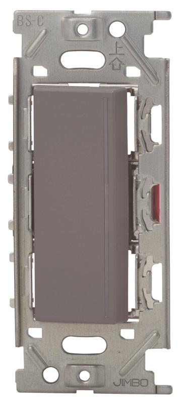 神保電器/N3路チェックランプ付きスイッチセット シングル ソリッドグレー(SG) N01012製造国:日本