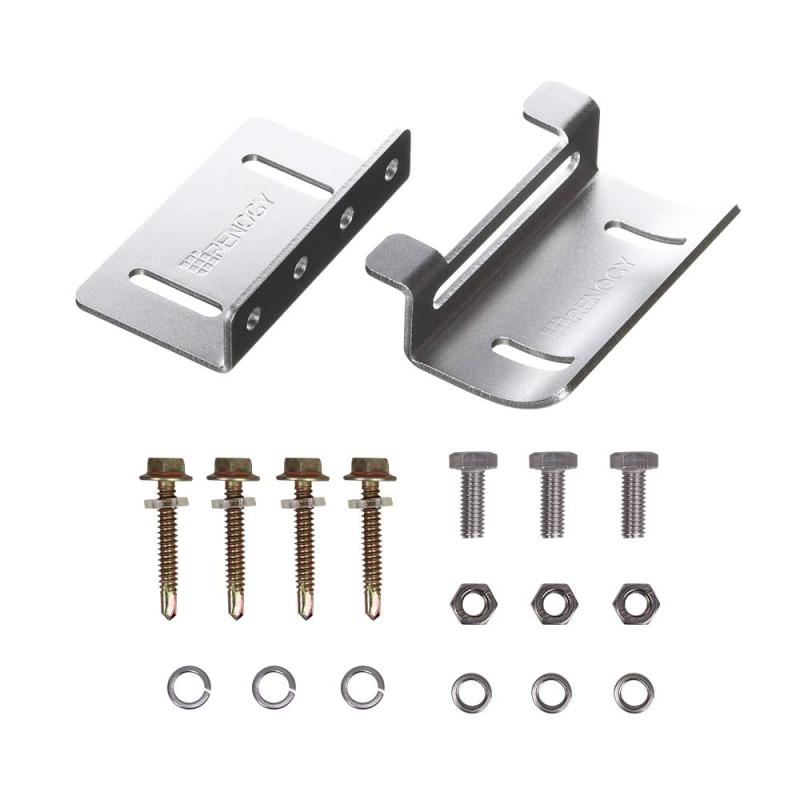 Renogy System アクセサリー 8フィートのトレイケーブル付き 20フィート 10AWG アダプターキット Zブラケット1セット ソーラーパネル1個用Zブラケット