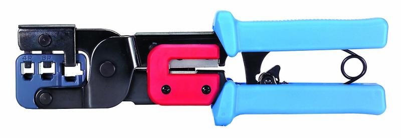 デンサン モジュラー圧着工具 MJ-468Nモジュラー圧着作業 (4P、 6P、 8P)はこれ1丁でOK標準モジュラープラグ 4P(RJ12)、6P(RJ11)、 8P(RJ45)用 メーカーが独自に拡張したプラグには対応できないことがあり...