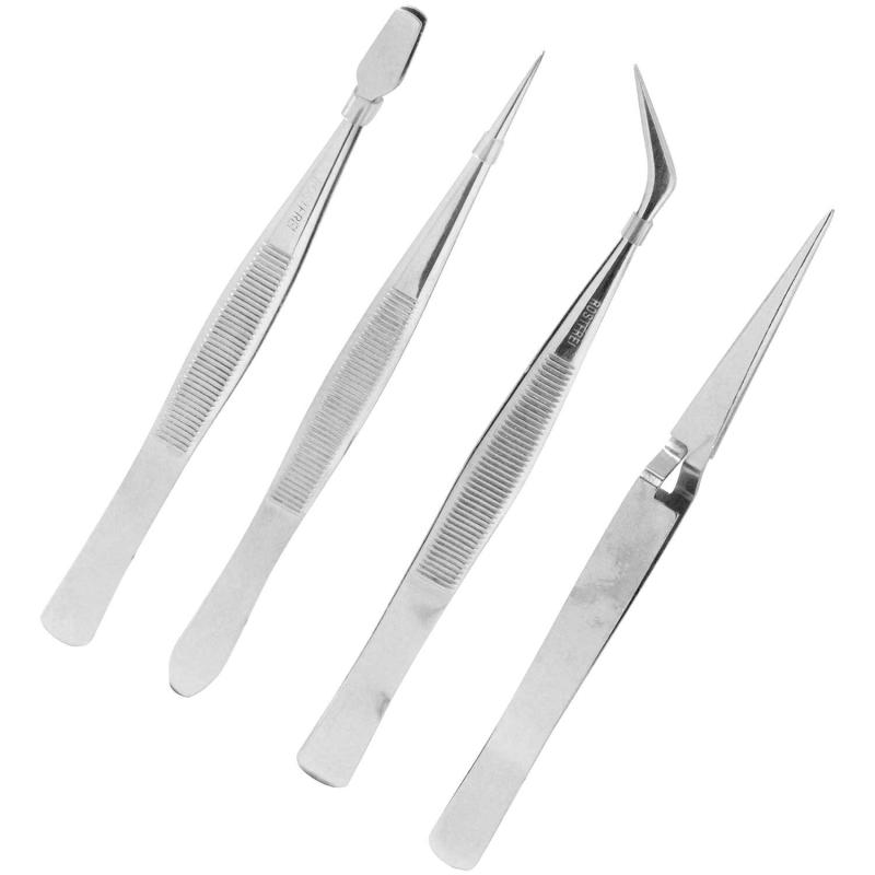 イーバリュー(E-Value) ステンレスピンセット 4本組 EHP-4SN特徴1:4種類の異なる先端形状で幅広い作業に対応できる特徴2:精密部品の加工やホビー、模型、工作などに適している入数:4本組用途:切手用・一般用・精密用・逆作用材質...