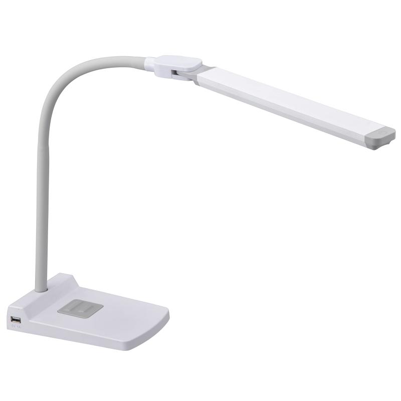 オーム電機 LEDデスクランプ ホワイト DS-LS36C-W 06-3839 デスクライト 学習スタンド USBポート付き OHM【 特 長 】 3段階調光機能付き USB充電機能付き(1.0A) スマホスタンド付き 横向きにもできる回転...