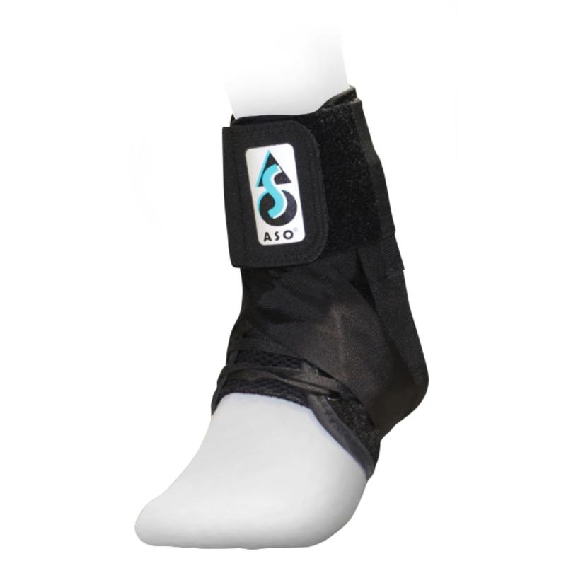 ASO(エーエスオー) 足首サポーター ASO-SL Mサイズ硬い芯材に頼らない非伸縮性のストラップを使用し、テーピングと同等の固定方法で内外反への高い固定力を発揮ワンタッチレースアップ方式で装着の煩雑さを解消。レース部の締め込みの強弱によ...