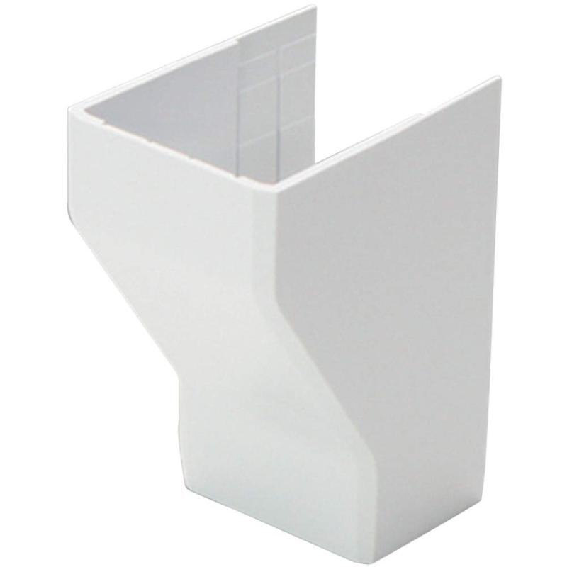 マサル工業 エムケーダクト 付属品 コンビネーション ホワイト 4号 MDCB42 【受注生産品】天井からのケーブル引出しに使用します。両面テープ付き 内側 です。130x60型は本体かん合方式です。