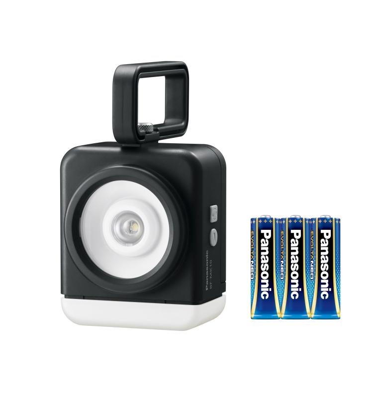 パナソニック 強力マルチライト 角型 ランタン 乾電池エボルタNEO付 BF-MK10K-K製品型番:BF-MK10K-K色:ブラック電球タイプ:LED強力ライト・ランタン・W照射ライトの3モード切替可能で使い方いろいろカメラネジ(1/4-...