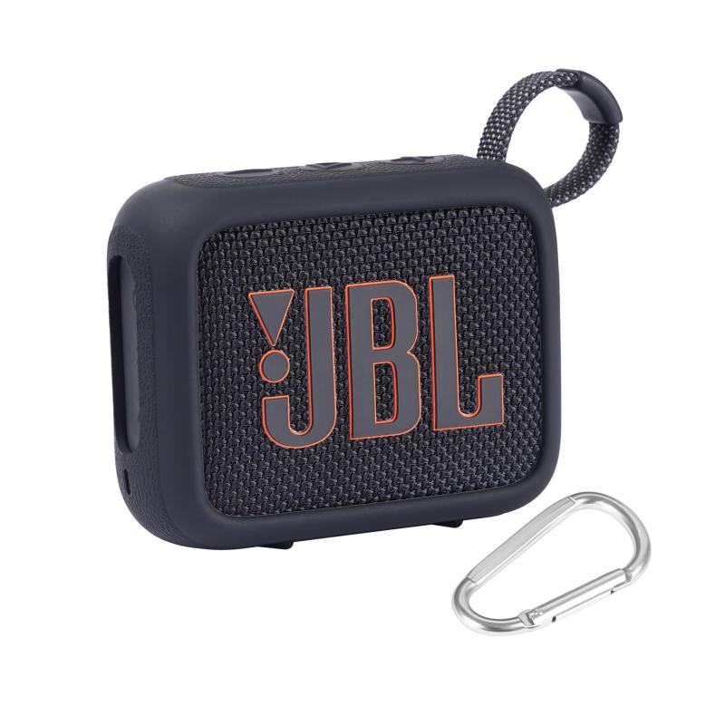 （ケースのみ）JBL GO4 Bluetoothスピーカー 保護収納シリコンケース ポータブル，ブラック‐【ぴったりフィット】シリコンケースは、GO4 Bluetoothスピーカーのために特別設計されており、GO4をぴったりフィットで収納で...