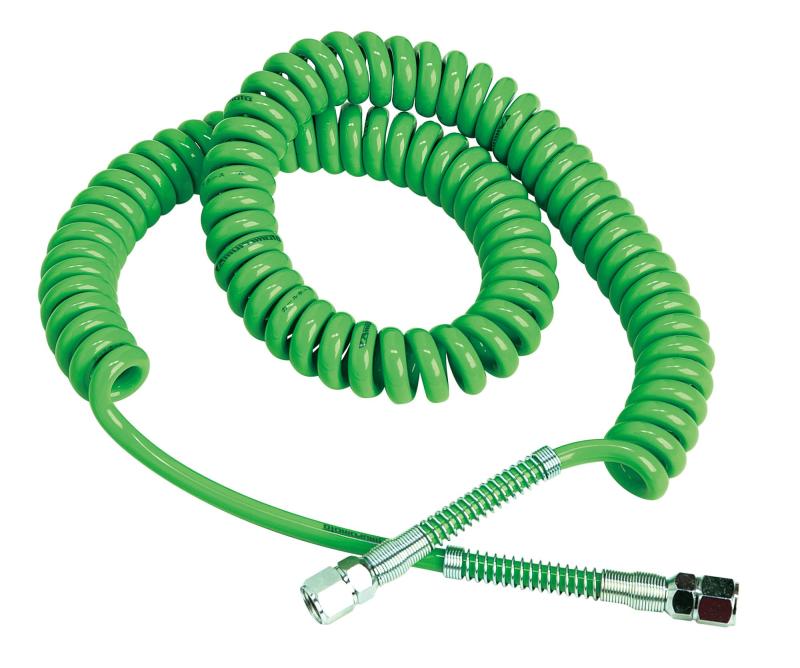 ナイル ニュータイプカールホースSE50色:淡緑外径×内径（mm）:8×5全長（mm）:500肉厚（mm）:1.5使用流体:圧縮空気