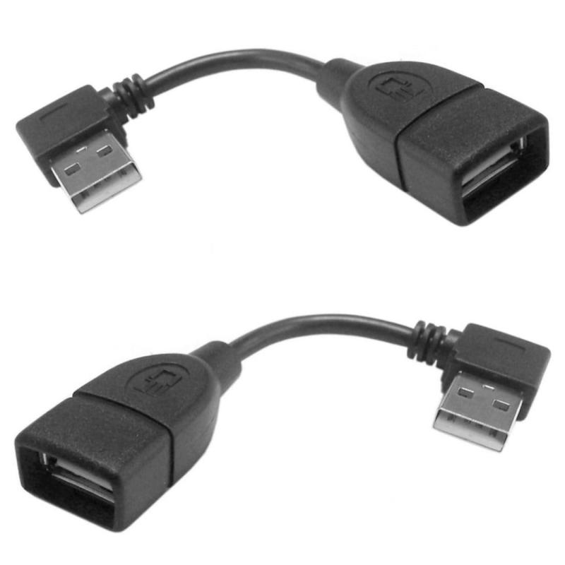 chng USB 延長ケーブル 2本パック USB 2.0 Type A オス - メス 90度角度 データ転送 充電 延長ケーブル 10cm2本のケーブルには、コンピューターの両側にフィットするようにコネクターの向きが異なります。ケーブル...