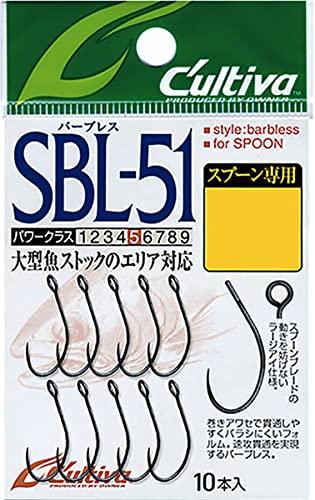 オーナー(OWNER) SBL-51 シングル51バーブレス No.11627 (ルアーフック)