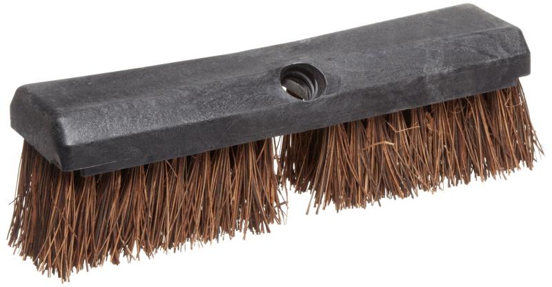 ラバーメイド デッキブラシ ヤシ繊維タイプ RM9B34BN材質:ヤシ繊維色:ブラウン長さ(mm):70幅(mm):254適合ハンドル:スレッドポリエチレン