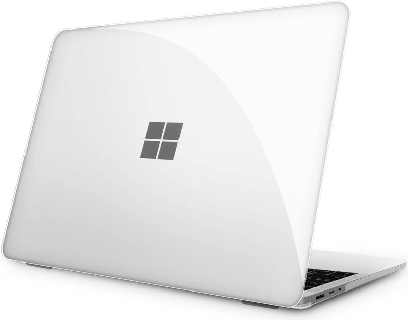 【極上透明度素材の使用】 Surface Laptop Go 3 / 2 / 1（2023 2022 2020年発売) 12.4 インチ ケース カバー 全面保護 黄変なし 傷防止 薄型 耐衝擊性 サーフェス ラップトップ Go3 Go2 ...