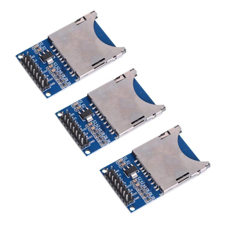 3個セット SDカードリーダーモジュール SPIインターフェース Arduinoに対応このモジュールは、あなたのsdカードアプリケーションをもっと簡単で単純にすることができます。あなたのarduinoセンサシールドモジュールへの周辺として簡...