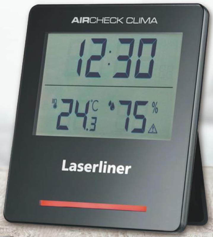 LASERLINER デジタル温湿度計 エアーチェッククリマ 082432J室内空気環境を「見える化」。相対湿度と周囲温度の正確な測定と最小/最大値の表示