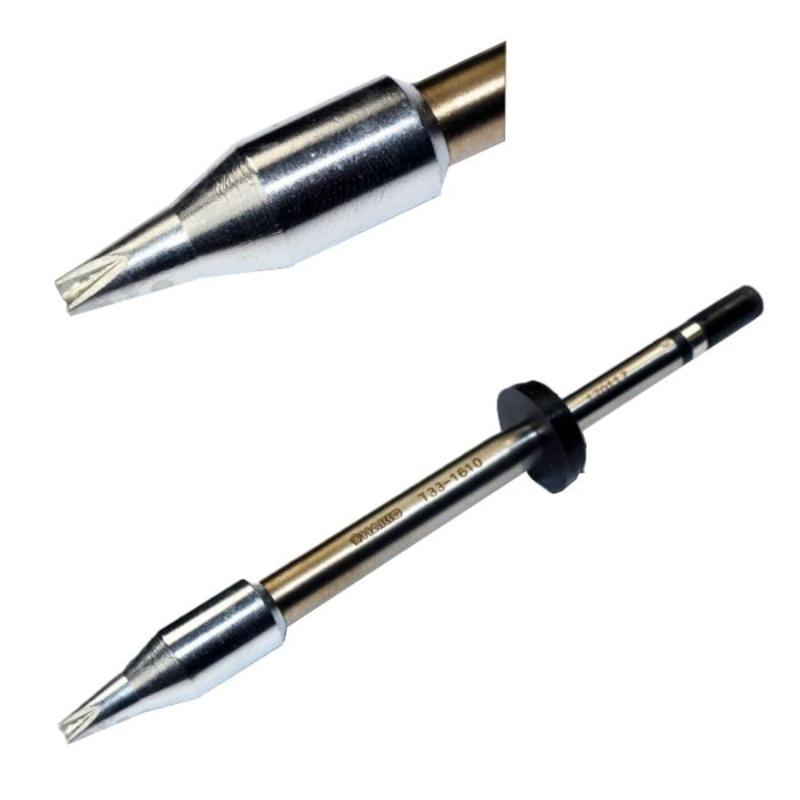 白光(HAKKO) 300W高熱容量はんだこて T331610コテ先名称：溝付コテ先径(mm)：φ3.0適合コテ：FX801形状：溝付適合機種：FX-801