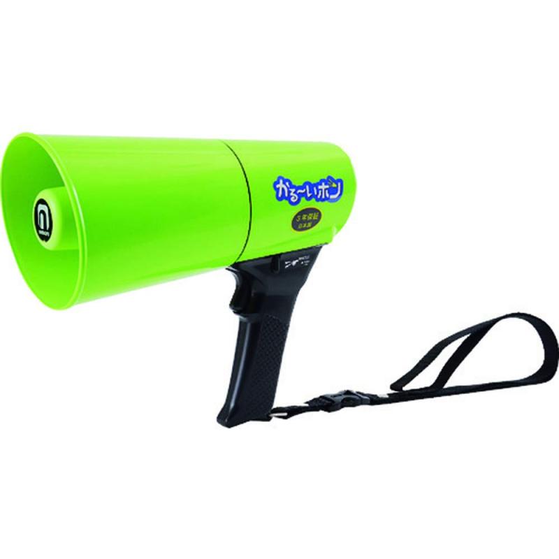 ノボル かる~いホン TD504G口径(mm):109定格出力(W):4.5内蔵音:ホイッスル幅(mm):109本体色:緑奥行(mm):228全長(mm):228音声通達距離(m):約160●高さ(mm):205●内蔵音通達距離(m):約2...