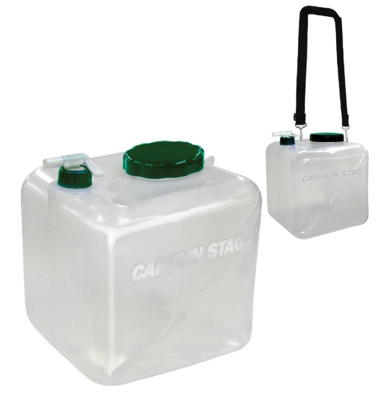 キャプテンスタッグ クレア 広口ウォータージャグ 16L キャリーベルト付 M-5014原産国:中国使用サイズ:(約)幅260×奥行260×高さ290mm収納サイズ:(約)幅240×奥行240×高さ70mm容量:(約)16L材質:ポリエチレ...