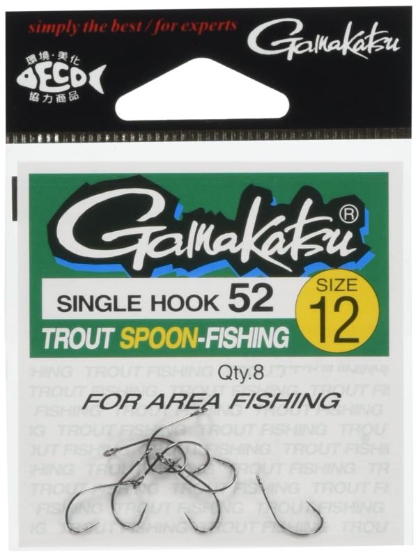 がまかつ(Gamakatsu) トラウトフック シングルフック52 12号 8本 NSブラック 66257主な対応魚種:全魚種対応サイズ:12号入り数:8本カラー:NSブラック