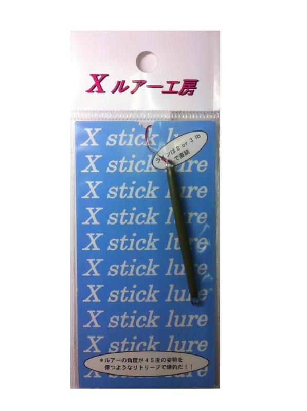 RECENT(リセント) ルアー Xスティックミニ 0.9g No.3 オリーブX stick lureラインは2 or 3 lbで直結1枚入