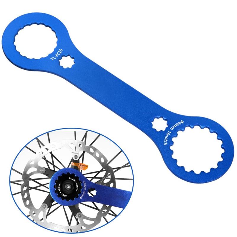 自転車シャーシレンチ工具 自転車シャーシレンチ取り付け工具 高強度多機能 (TL-FC25/ 直径44mm)仕様：1個入り、TL-FC25タイプ工具：SHIMANO BBR60 / MT800用材質：良質なアルミニウム合金材質を採用し、歯形...
