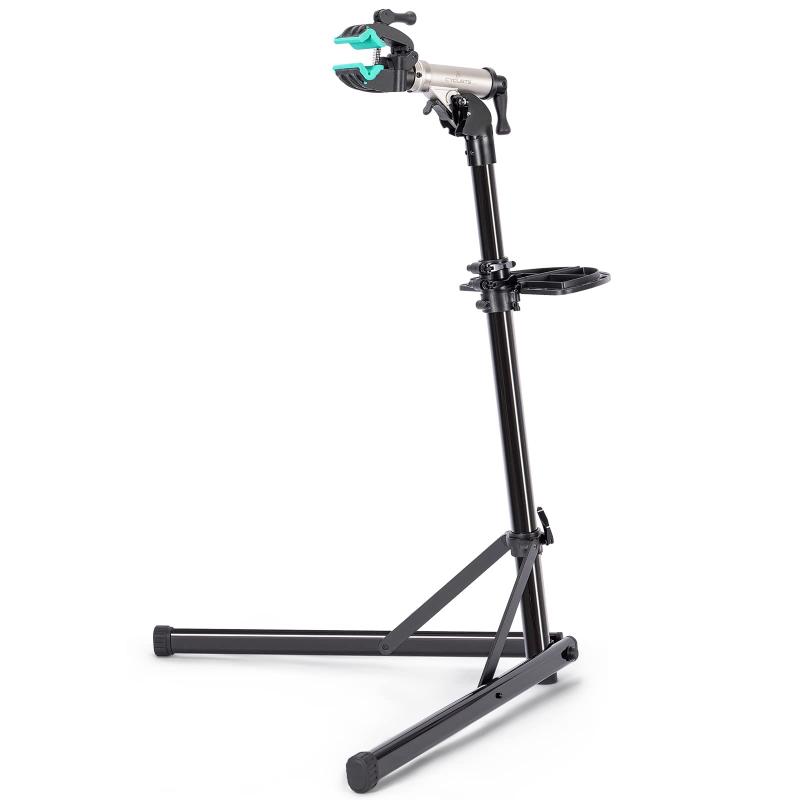 CLISTS 電動アシスト自転車 メンテナンススタンド 耐荷重50kg 高さ・角度調整 E-バイク対応 ワークスタンド 軽量 アルミ製 折りたたみ式 収納性・持運びに便利 工具トレー付き （CT-RS07A-MG）耐荷重約50kgで電動アシ...