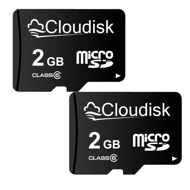 Micro SDカード2 GB(2個セット) フラッシュカード クラス6、SDアダプタ付き（2 GB）スマートフォン、タブレット、カメラ、GoPro/アクションカメラ、ノートパソコン、デスクトップパソコン、一眼レフ、ドローン、任天堂Swit...