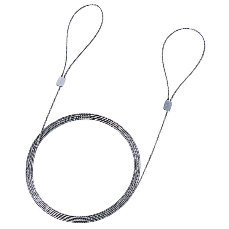 サンワサプライ eセキュリティ(ワイヤー、1.5m・1.0mm) SLE-2W取り付け部品、鍵などに接続する、eセキュリティ用ワイヤーです。太さ:1.0mmワイヤー長:1.5m材質:亜鉛ワイヤーにビニールコーティング加工はされていません。