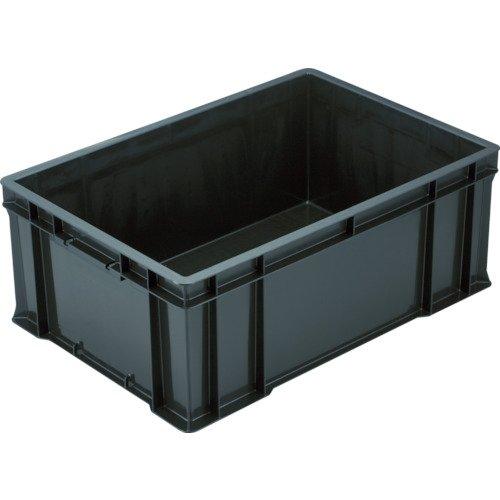 岐阜プラスチック 導電性コンテナー RB-61DODEN-BK 【1個入り】[外寸]:656X450X255 mm[内寸]:617X410X245 mm[有効内寸]:605X399X235 mm材質:導電PP