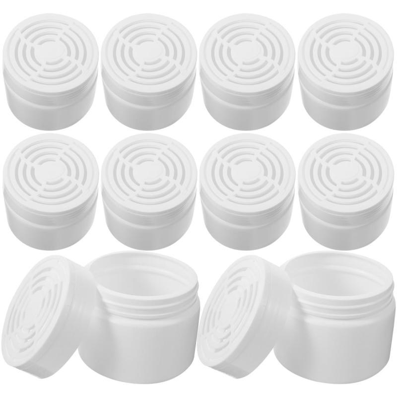 消臭ボックス 10個セット 2.8Oz 大容量 蓋付き 空容器 詰め替え用 芳香剤ケース バスルーム 寝室 ワードローブ 車用持続的な消臭効果：7×7×6cmの適度なサイズで大容量の芳香剤ボックスは、十分な消臭剤を収納可能。浴室や寝室などの...