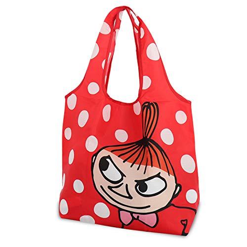 スモール・プラネット MOOMIN ムーミン くるくるショッピングバッグ リトルミイドット レッド MMAP3667 S約H60*W45*D15cmポリエステル🄫Moomin Charaters