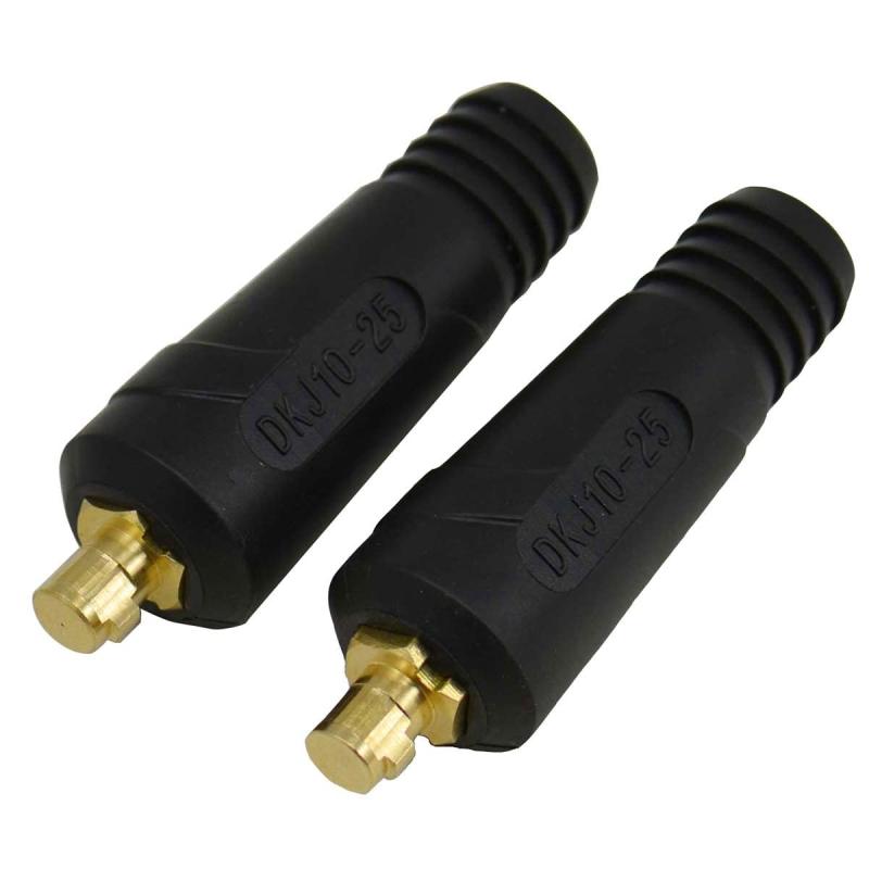 TIG溶接ケーブルパネルコネクタプラグDKJ10-25 200Ampダイスクイック継手2個TIG溶接ケーブルパネルDKJ10-25 200Amp10-25mmピンコネクタクイックコネクト継手2個