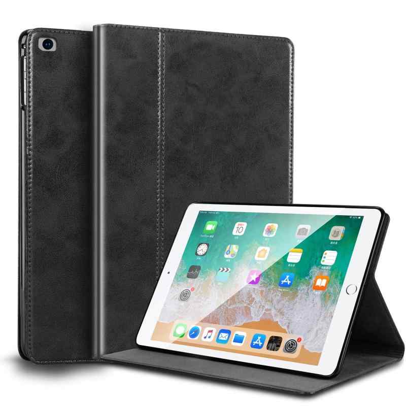 ケース iPad Mini 7.9 インチ,5/4/3/2/1世代 (2019/2015/2014/2013/2012)高級レザー製 耐衝撃性 軽量 防指紋 防滑,オートスリープ/ウェイク,アジャスタブルスタンド,ブラック[対応機種] - ...