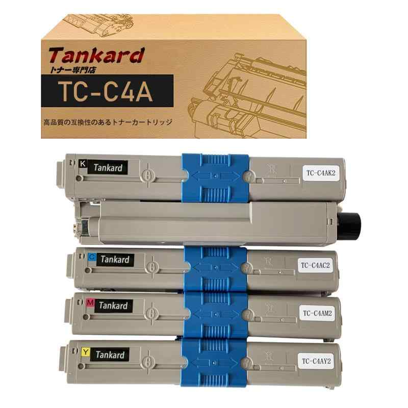 【】OKI用 TC-C4A TC-C4AK2 TC-C4AC2 TC-C4AM2 TC-C4AY2 (4色セット BK/C/M/Y）互換トナーカートリッジ 対応機種：OKI C332 363 C332dn 363dn C332dnw 363...