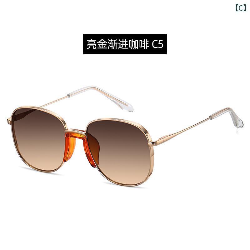 ・眼鏡構造: フルリム・UVカット: UV400・適用シーン: 日焼け防止、旅行、ファッション、運転、舞台、パーティー・カラー: ブラック、ゴールド、ブロンズ・スタイル: ストリート、個性・レンズ素材: PC・フレーム素材: ステンレス・眼...