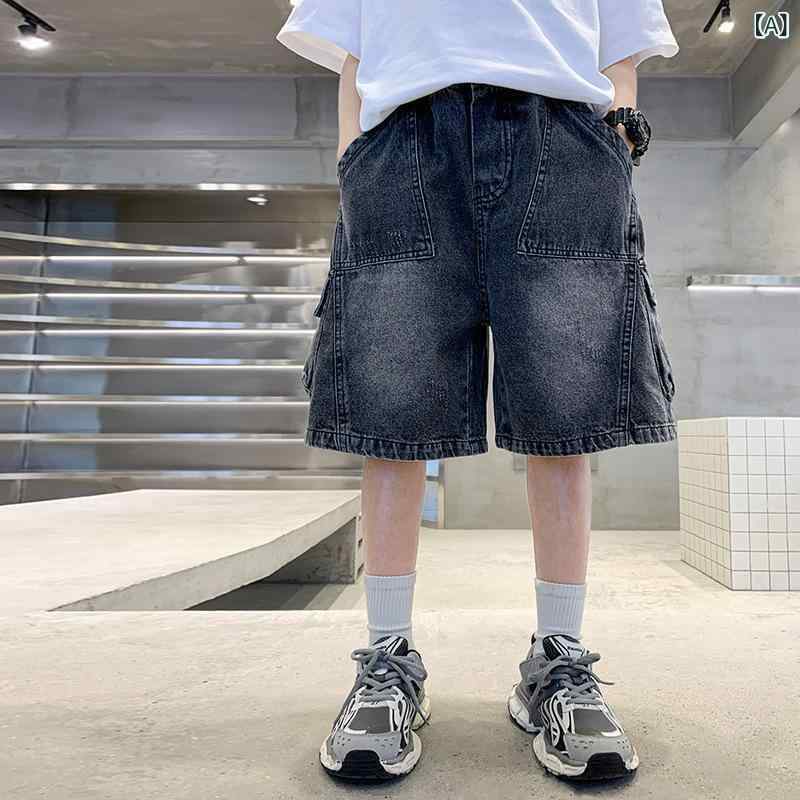 ・スタイル: 韓国版・生地: 綿・安全レベル: C・パンツ丈: ショートパンツ・メイン素材: 綿・メイン素材含有量: 70%・対象: 男の子・対象年齢: 中・高学年 (8歳以上、140cm以上)・種類: ジーンズ・股開き: 否・生地加工: ...