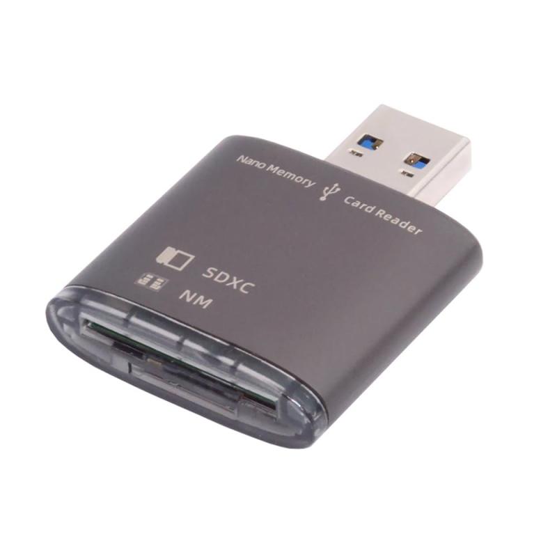 cablecc USB 3.0 to Memory Card NM Nano &amp; SD Card Reader Writer for Mate Seial Phone &amp; Camera &amp; Laptop