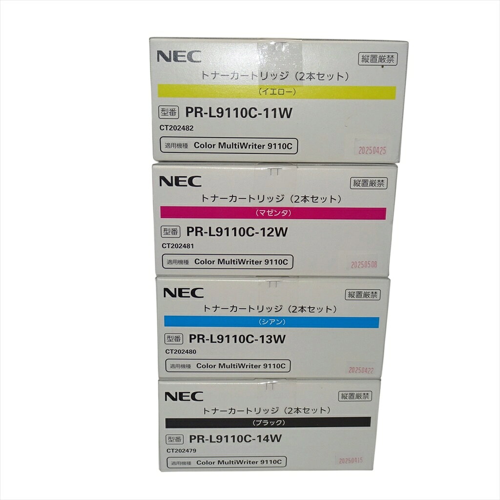 商品情報 4色セット 純正 NEC トナーカートリッジ PR-L9110C-14W/PR-L9110C-11W/PR-L9110C-12W/PR-L9110C-13W Color MultiWriter 9110C用 9886です。 商品内...