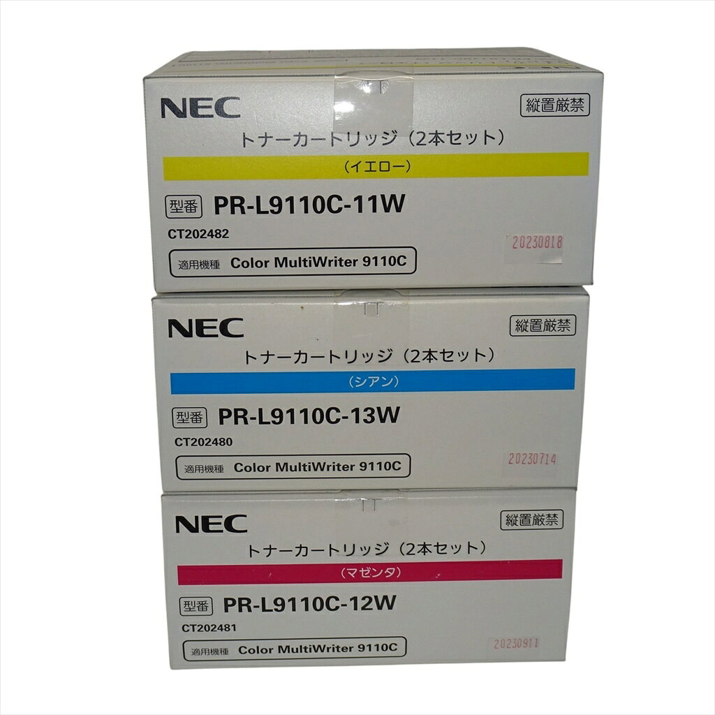 商品情報 3色セット 純正 NEC トナーカートリッジ PR-L9110C-11W/PR-L9110C-12W/PR-L9110C-13W Color MultiWriter 9110C用 9890です。 商品内容・PR-L9110C-11...