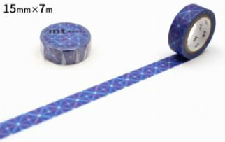 人気のドット、ストライプ、ボーダー、方眼をはじめ多くのパターンを楽しめるDECOシリーズ。2021年　AWコレクションです！ マスキングテープ[幅15mm×7m]