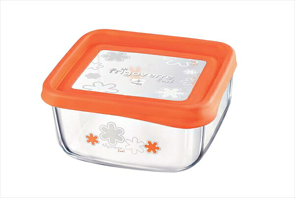 【特長・仕様】材質:本体/ガラス 蓋/ポリプロピレン(耐熱温度70℃)※電子レンジ、オーブンにはご使用できません。※イタリアメーカー品番,間口×奥行×高さ(),容量(),カラー3.87870,150×150×60,1000,MQ7オレンジ