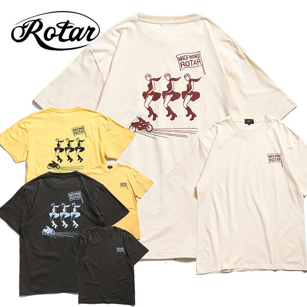 ▼ Detail 疾走するバイクを表現したグラフィックデザインのTシャツ。 勢いよく駆け抜けるバイクの突風により、モーターガール達のスカートがひらりとしてしまうまさに秀逸なグラフィックデザインに仕上がっています。 フロントにはワンポイントの...